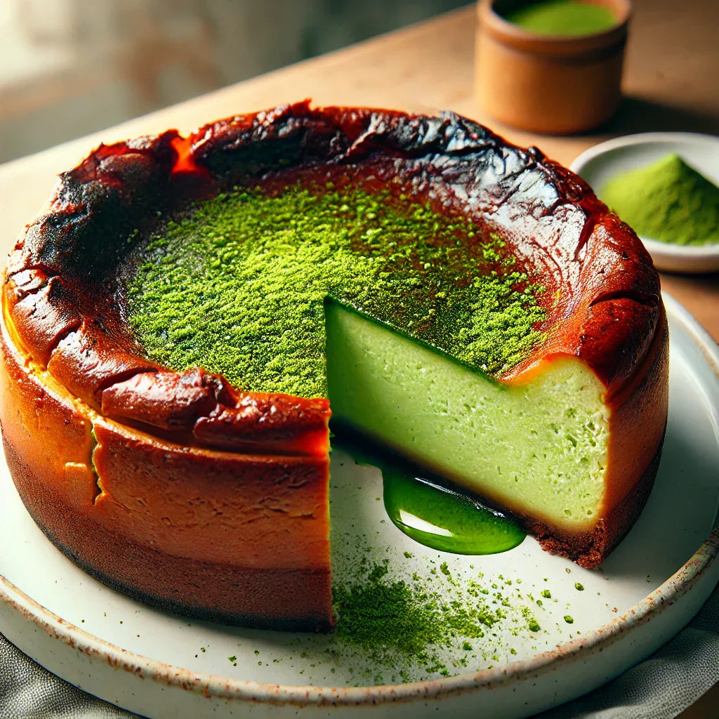 Matcha + Protein Baked Cheesecake – Matcha Masta